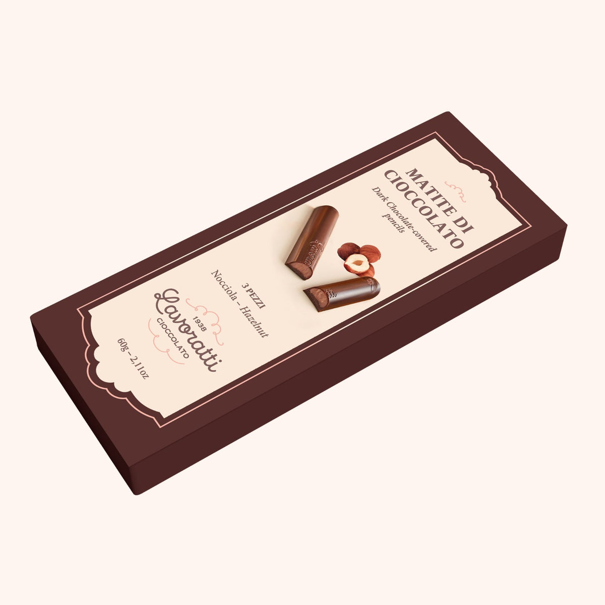 Dark Chocolate and IGP Hazelnut Pencils 3pc - Lavoratti – Mercato Gourmet