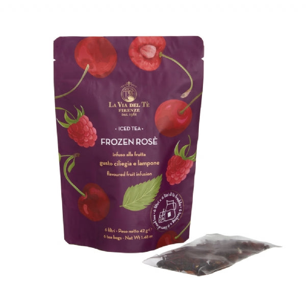 Iced Tea Frozen Rose Fruit Tea 50g (7g x 6 Tea Bags) - La Via del Tè ...