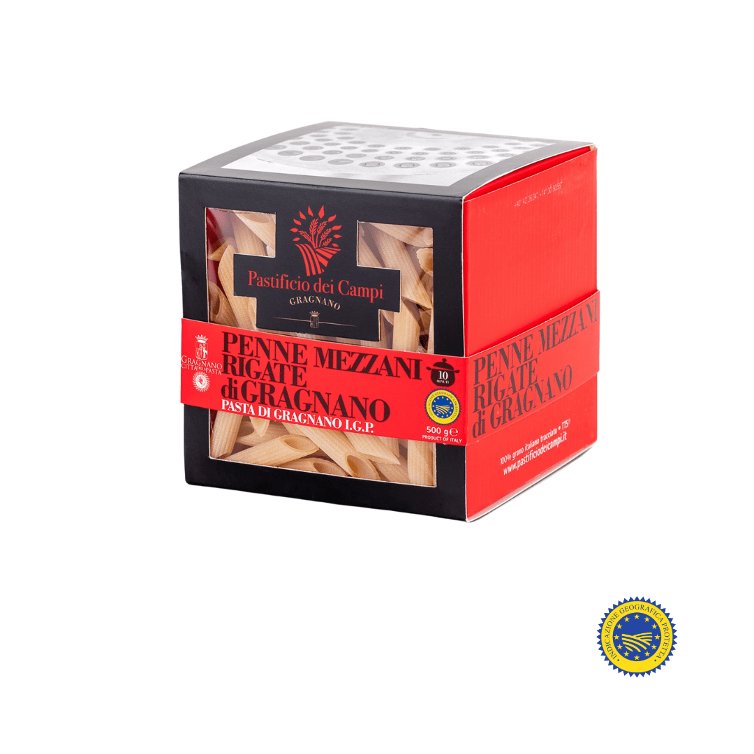 Penne Mezzani Rigate of Gragnano IGP 500g - Pastificio Dei Campi ...