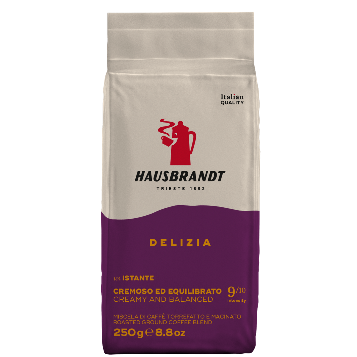 Delizia Ground Coffee 250g - Hausbrandt – Mercato Gourmet